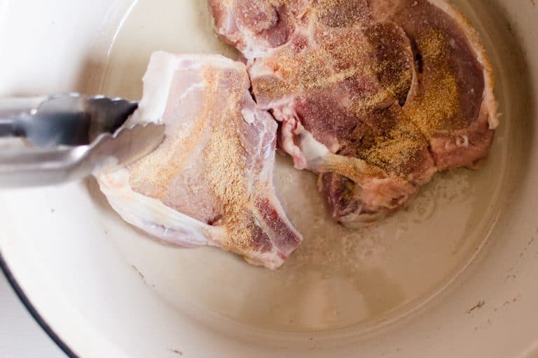 Boiled Pork Chops - 2 Ways - Cast Iron Skillet Cooking