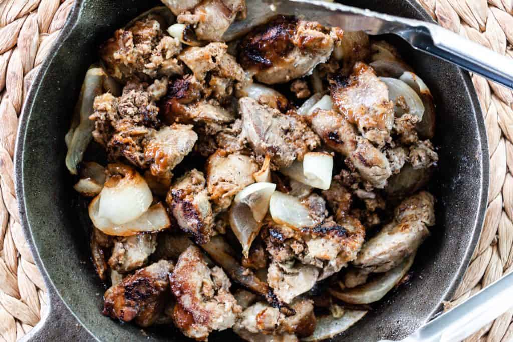 Best Chicken Liver Recipe - Cast Iron Skillet Cooking