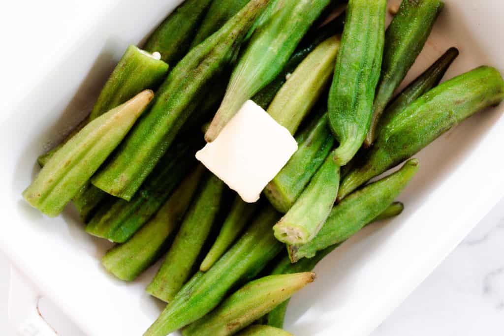 The Best Boiled Okra Recipe - Cast Iron Skillet Cooking