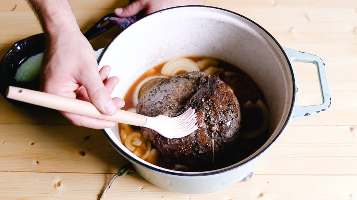 Easy Beef Rump Roast Recipe - Cast Iron Skillet Cooking