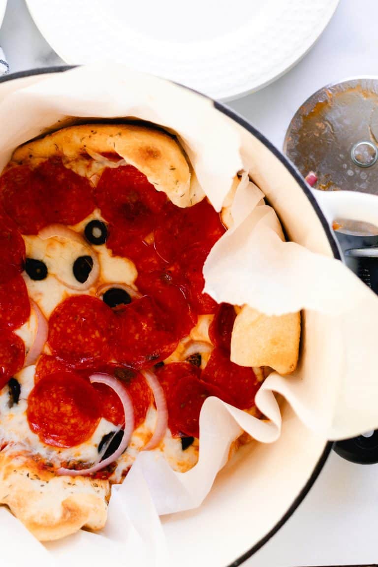 Simple Dutch Oven Pizza Recipe - Cast Iron Skillet Cooking