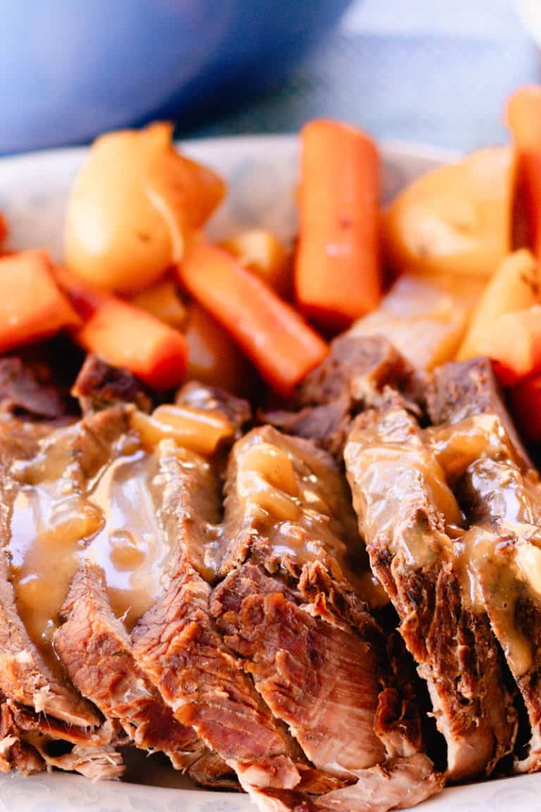 Moose Roast With Gravy - Cast Iron Skillet Cooking