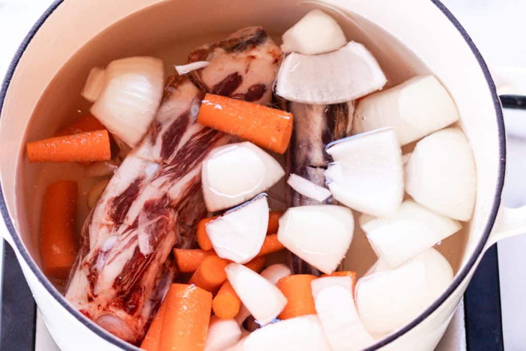 Oxtail Bone Broth - Cast Iron Skillet Cooking