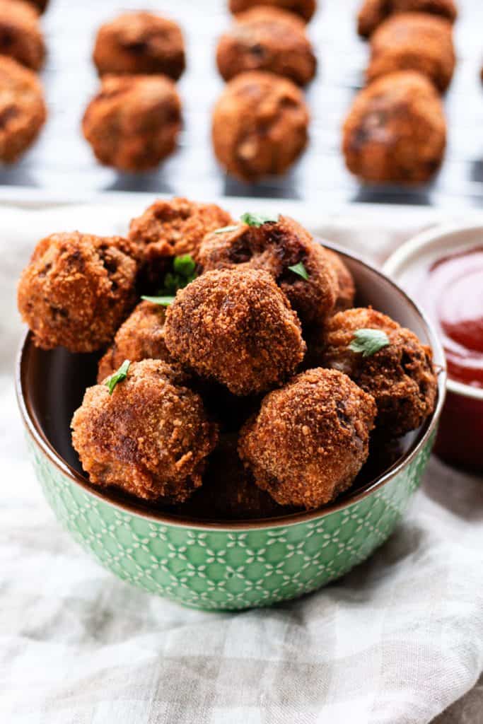 My Favorite Battered and Deep Fried Meatballs - Cast Iron Skillet Cooking