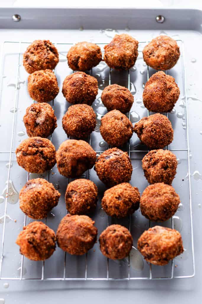 My Favorite Battered and Deep Fried Meatballs - Cast Iron Skillet Cooking