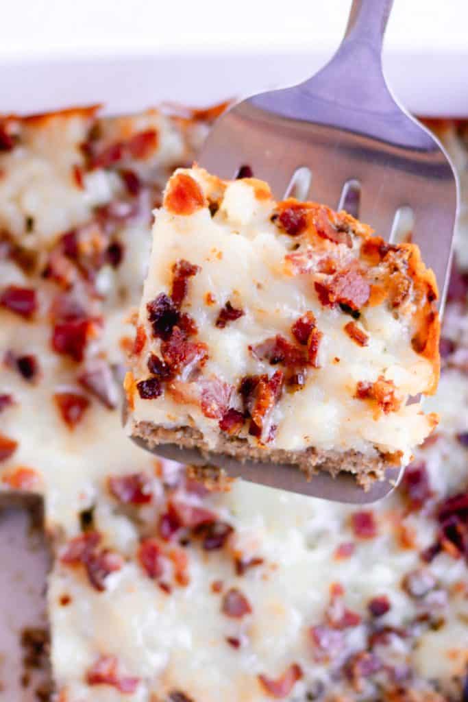 Cheesy Loaded Moose Meatloaf Casserole - Cast Iron Skillet Cooking