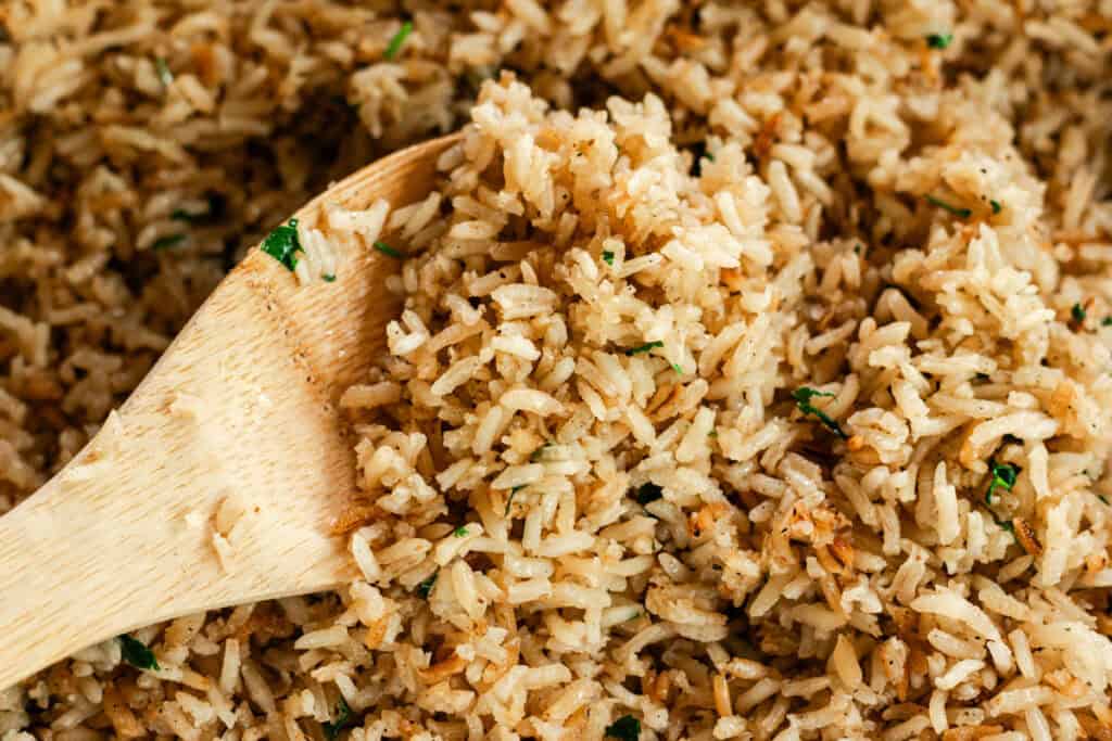 Easy Rice Pilaf Recipe - Cast Iron Skillet Cooking