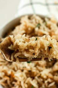 Easy Rice Pilaf Recipe - Cast Iron Skillet Cooking