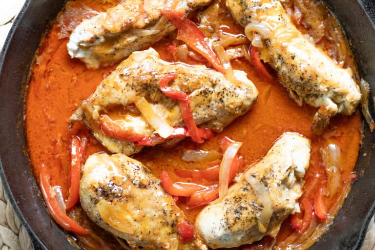 Thai Red Chicken Curry - Cast Iron Skillet Cooking