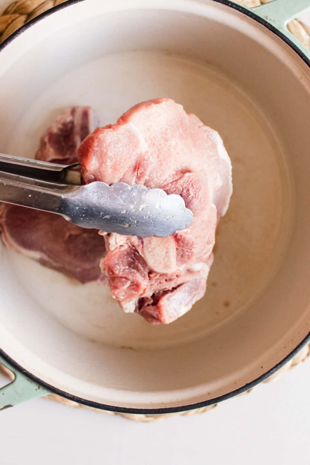 Boiled Pork Chops - Cast Iron Skillet Cooking