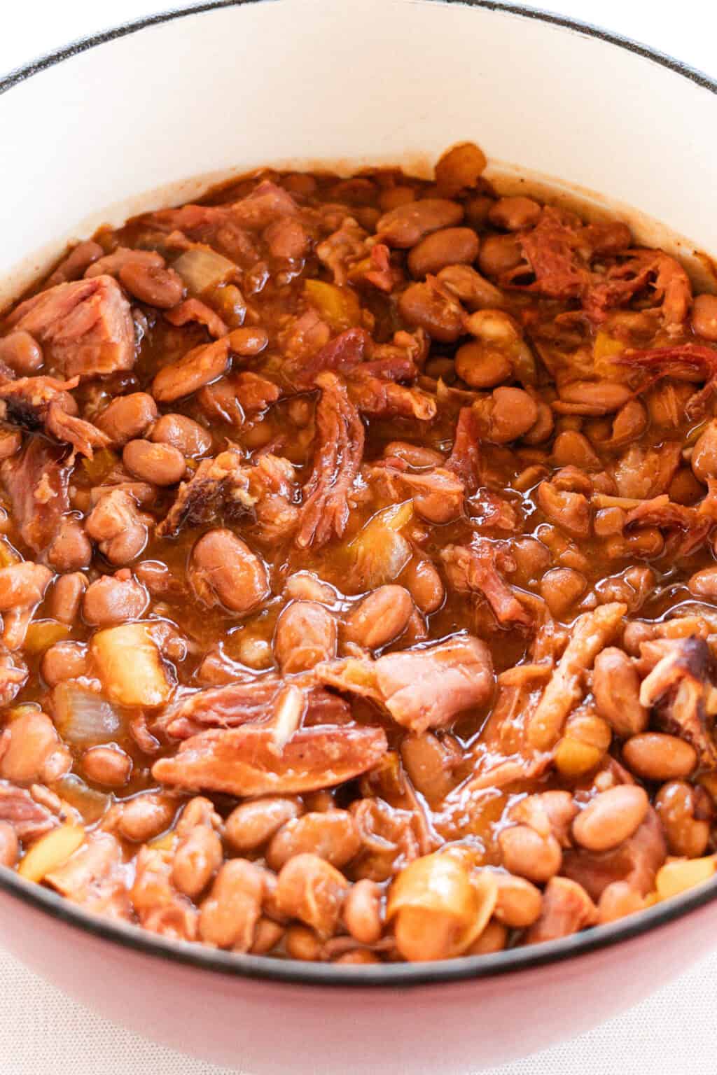 Dutch Oven Baked Beans - Cast Iron Skillet Cooking