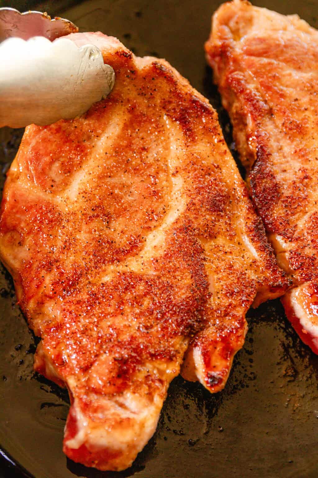 Pan-Fried Pork Steaks - Cast Iron Skillet Cooking