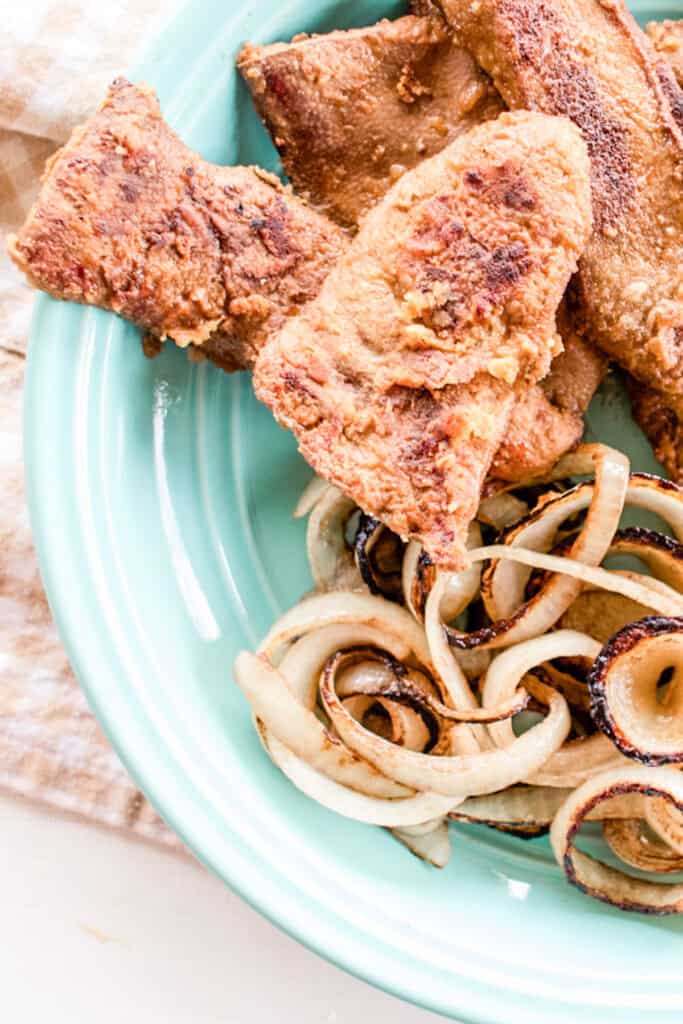Fried Pork Liver Recipe - Cast Iron Skillet Cooking