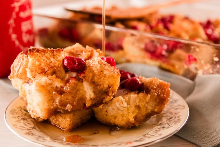 Cranberry French Toast Casserole - Cast Iron Skillet Cooking