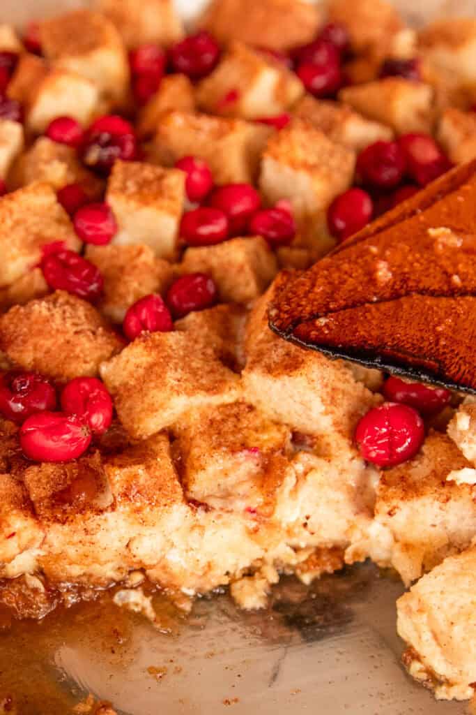 Cranberry French Toast Casserole - Cast Iron Skillet Cooking