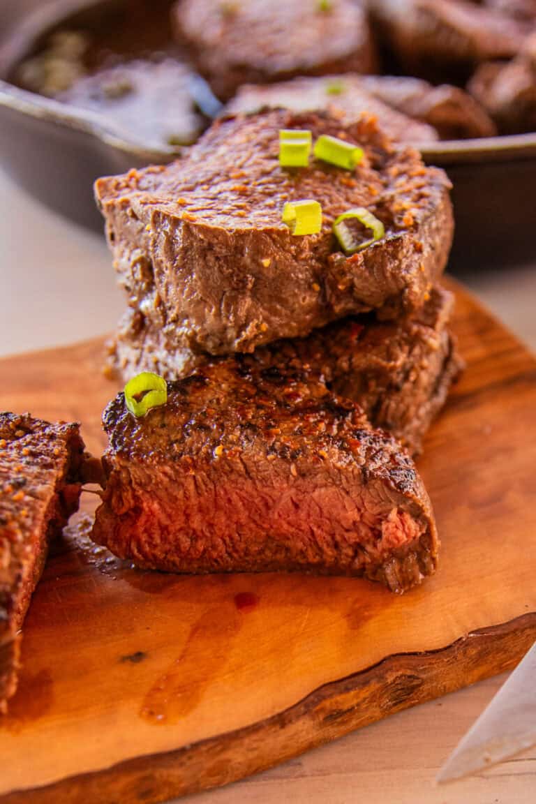 Thin Sliced Marinated Bottom Round Steak Recipe - Cast Iron Skillet Cooking