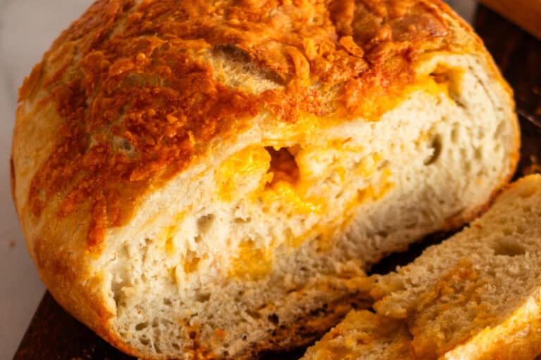 Dutch Oven Cheese Bread - Cast Iron Skillet Cooking