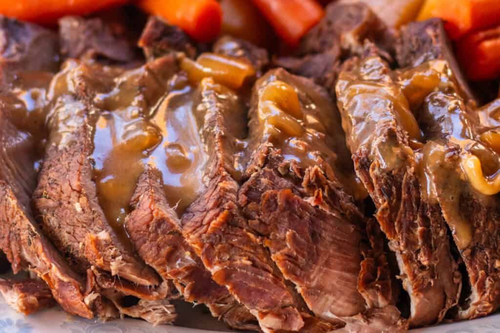 Moose Roast With Gravy - Cast Iron Skillet Cooking