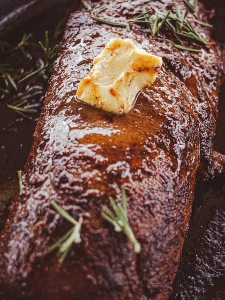 Easy Venison Backstrap Recipe - Cast Iron Skillet Cooking