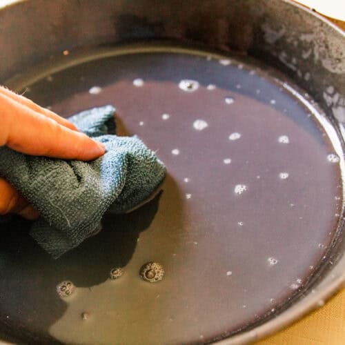 How to Clean a Cast Iron Skillet - Cast Iron Skillet Cooking