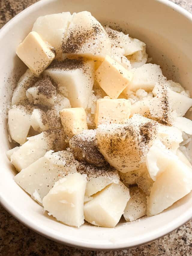 Dutch Oven Mashed Potatoes - Cast Iron Skillet Cooking