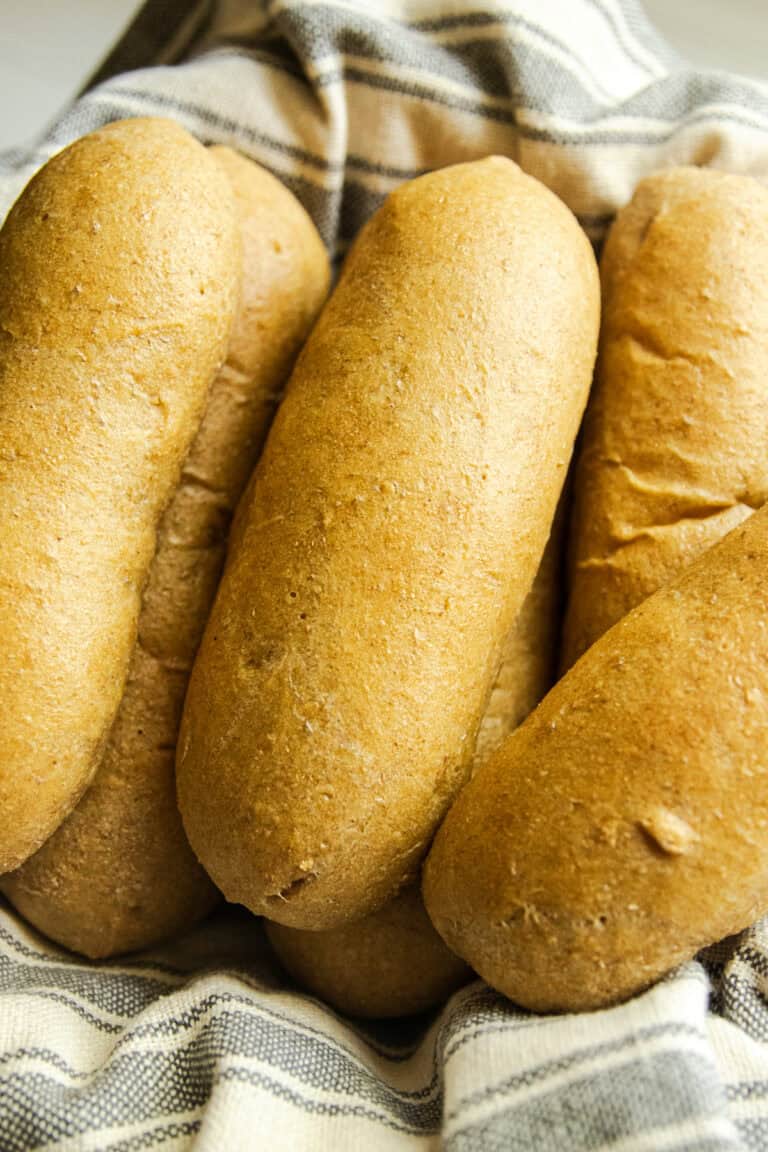 Whole Grain Hot Dog Buns Recipe - Cast Iron Skillet Cooking