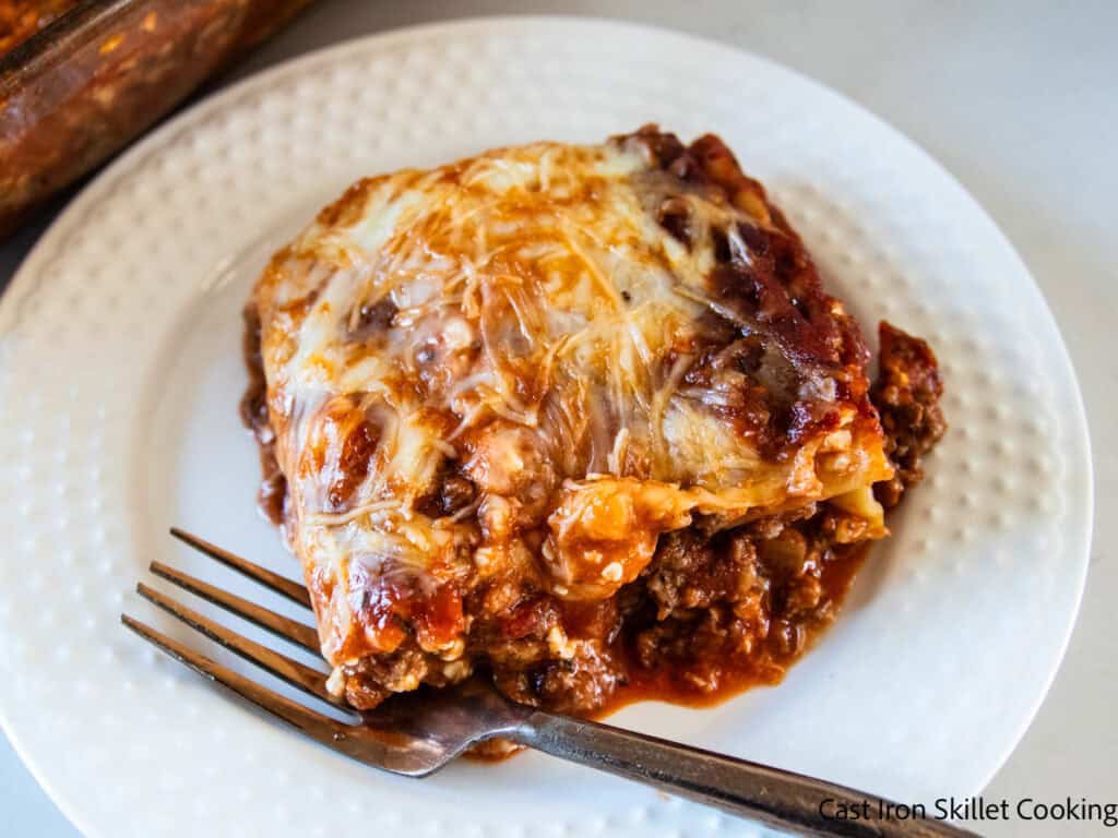 Venison Lasagna - Cast Iron Skillet Cooking