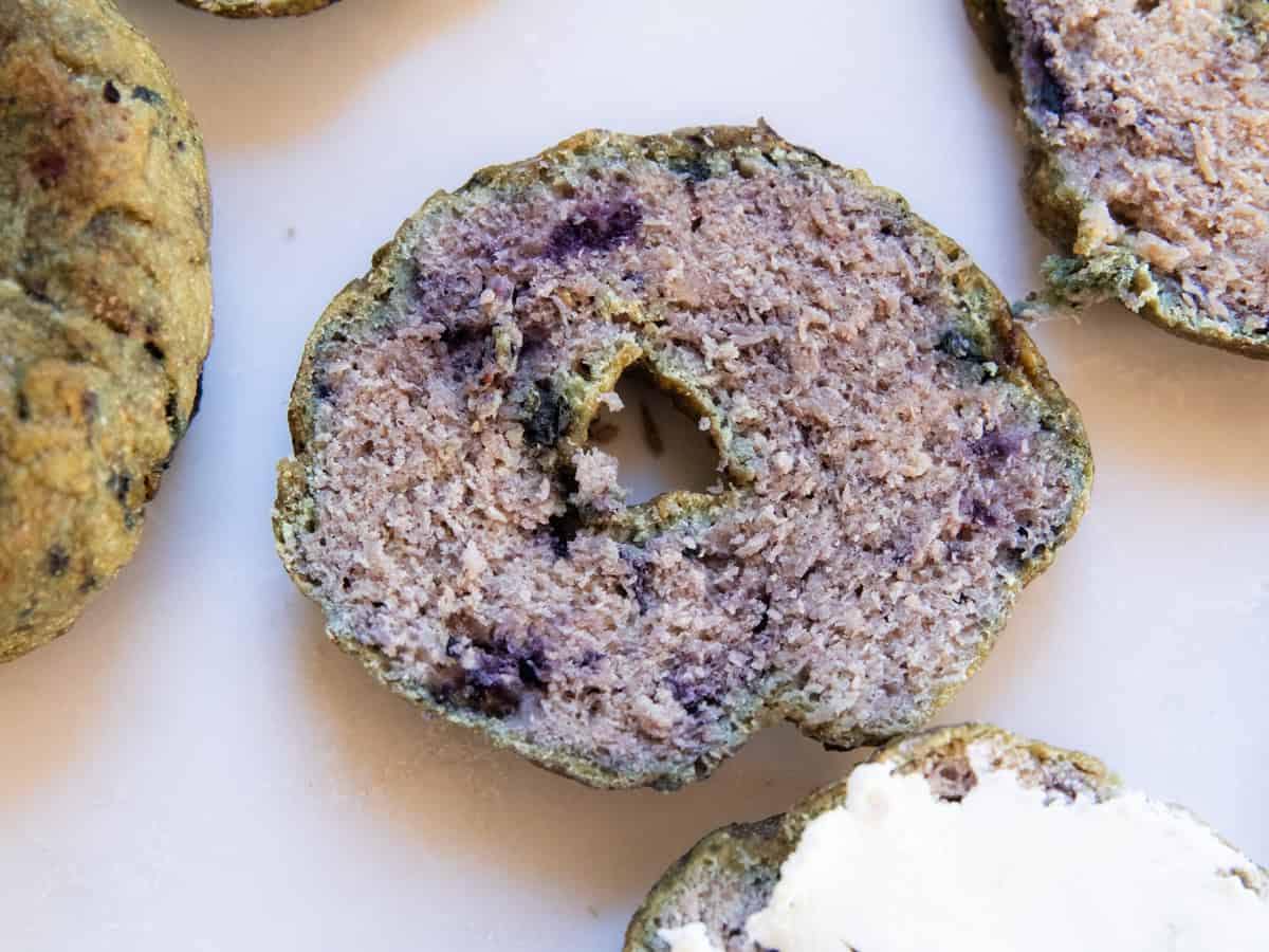 Freshly Milled Blueberry Bagels - Cast Iron Skillet Cooking